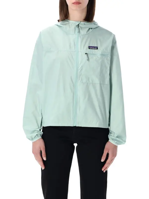 Patagonia Hooded Zip-up Jacket With Chest Pocket - Thin Ice