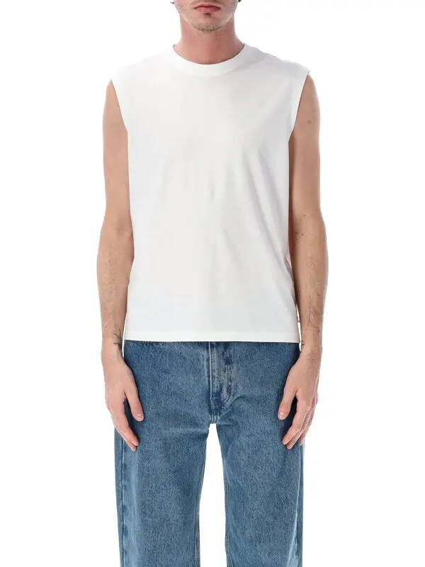 LEVI'S Sleeveless Cotton Jersey T-shirt - White