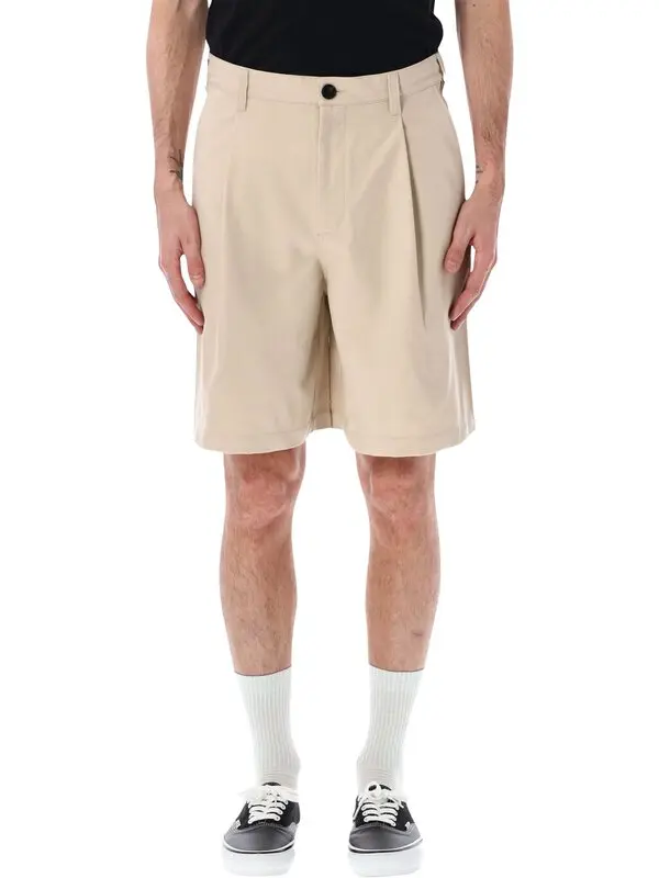 Obey Dean Pleated Shorts - Cement