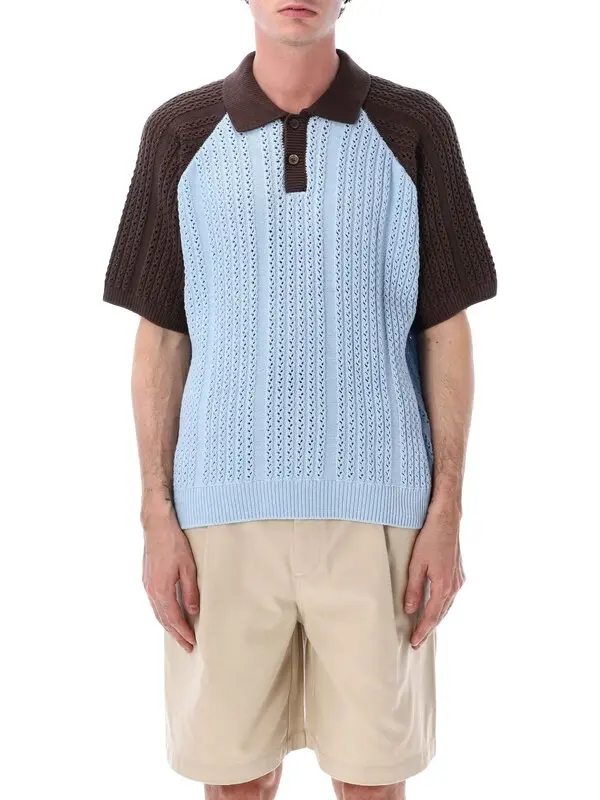 Obey Abel Knitted Polo Shirt - Skyway Multi