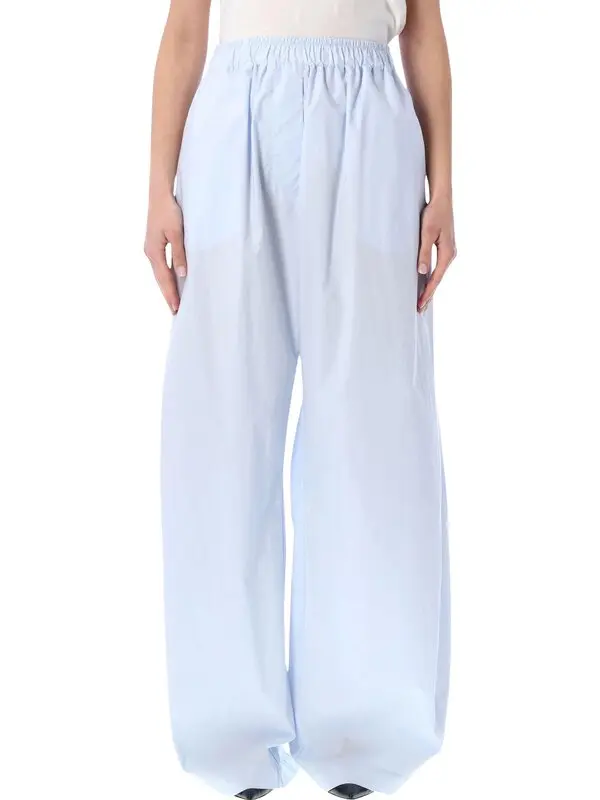 THE LATEST Dora Wide-leg Elasticated Waist Trousers - Blue