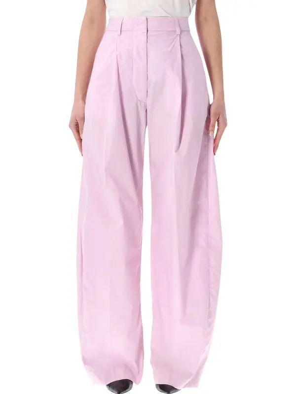 THE LATEST The Billie Wide-leg Poplin Trousers - Pink