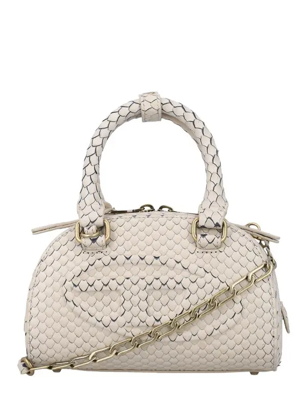 DIESEL® 1dr Dome Crossbody Bag - White