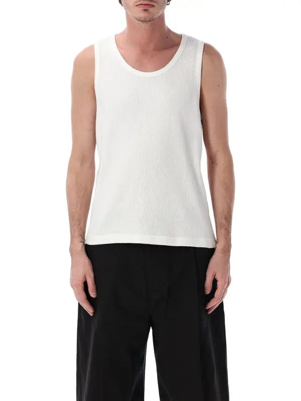 Studio Nicholson Razim Jersey Tank Top - Parchment