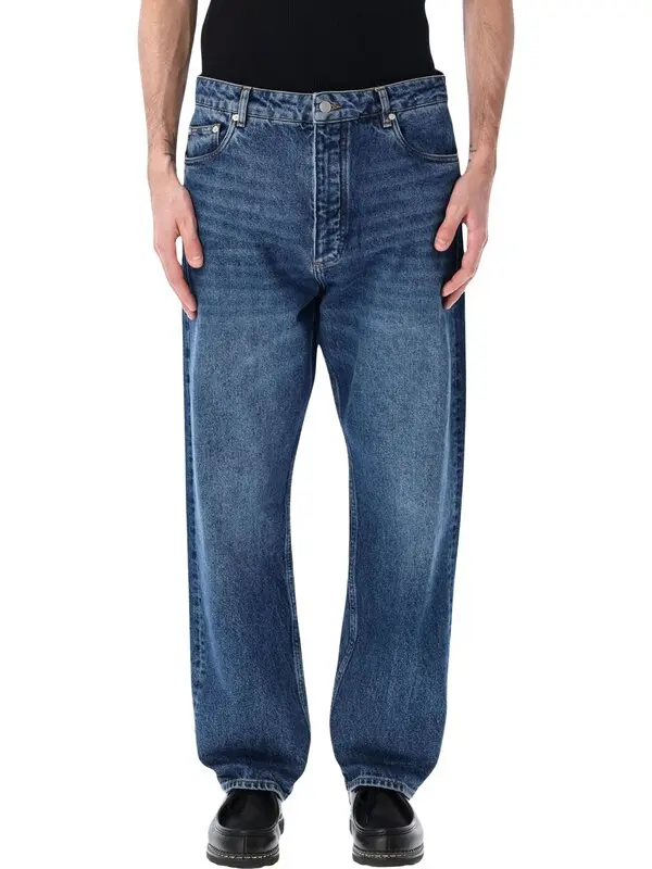 Studio Nicholson Riso Denim Jeans - Warn Wash Indigo