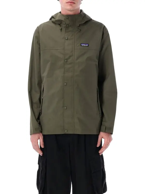 Patagonia Waterproof Recycled Nylon Faille Jacket - Basin Green