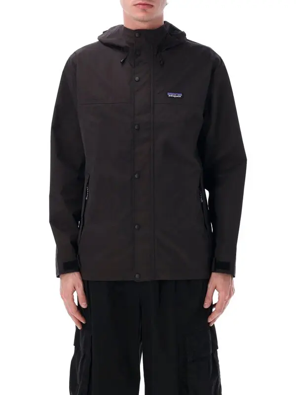 Patagonia Waterproof Outdoor Everyday Rain Jacket - Black