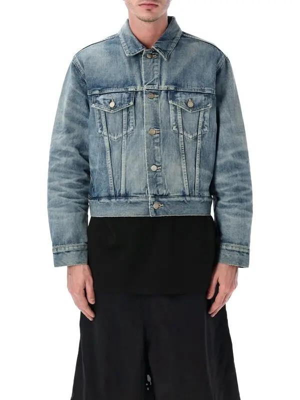 Fear Of God Classic Trucker Jacket In Selvedge Denim - Vintage Indigo