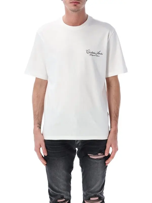 Amiri Chateau Script Oversized Tee - White