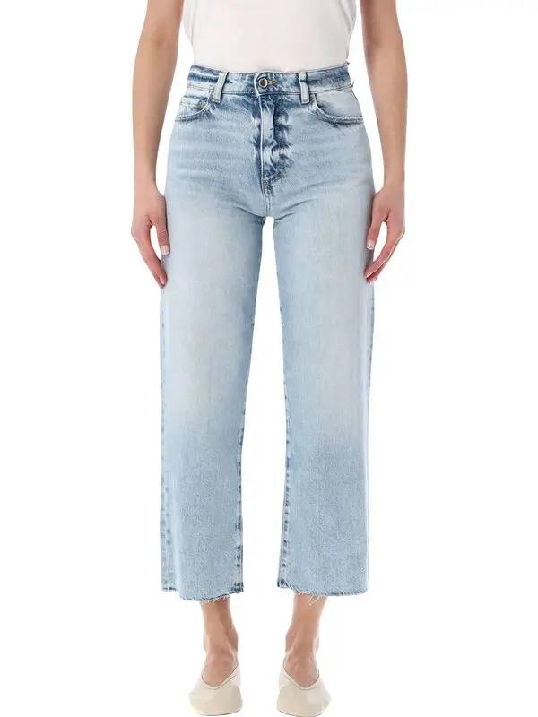 ICON DENIM LOS ANGELES Jill Straight Leg Jeans - Blue