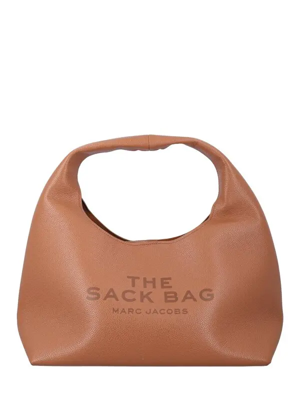 Marc Jacobs The Sack Bag Grained Leather Shoulder Bag - Argan Oil