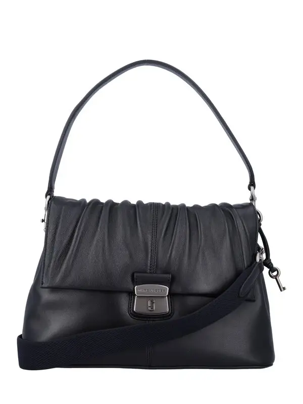 Marc Jacobs Cristina Nappa Leather Messenger Bag - Black