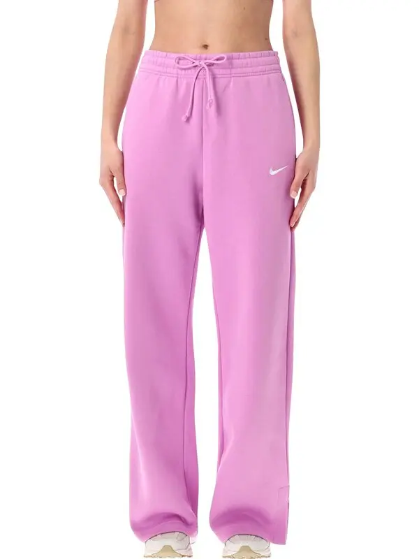 Nike Wide-leg Fleece Trousers - Magenta