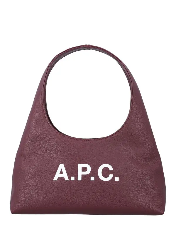 A.p.c. Baby Ninon Bag In Recycled Leather-effect - Aubergine