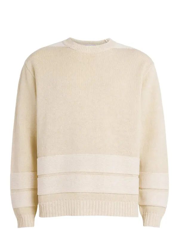 Stone Island Organic Cotton-linen Sweater - Ivory