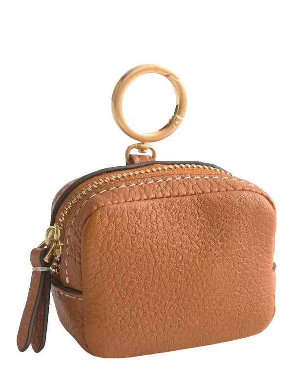 VERA BRADLEY Zip Earbud Bag Charm - Brown