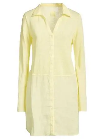 120% Lino Shirt Dress - Yellow