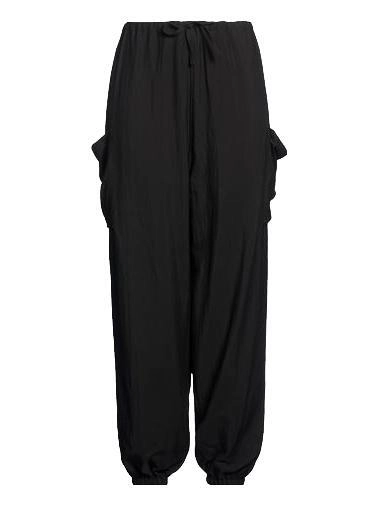 Yohji Yamamoto Wool And Cupro Cargo Pants - Black