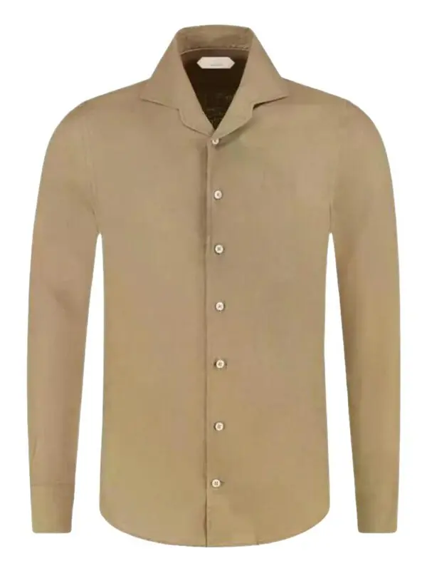 AURELIEN Seaside Popover Linen Shirt - Neutrals