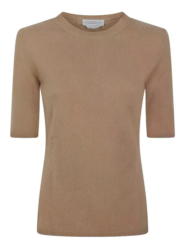 Gabriela Hearst Xanthe Short-sleeve Sweater - Brown