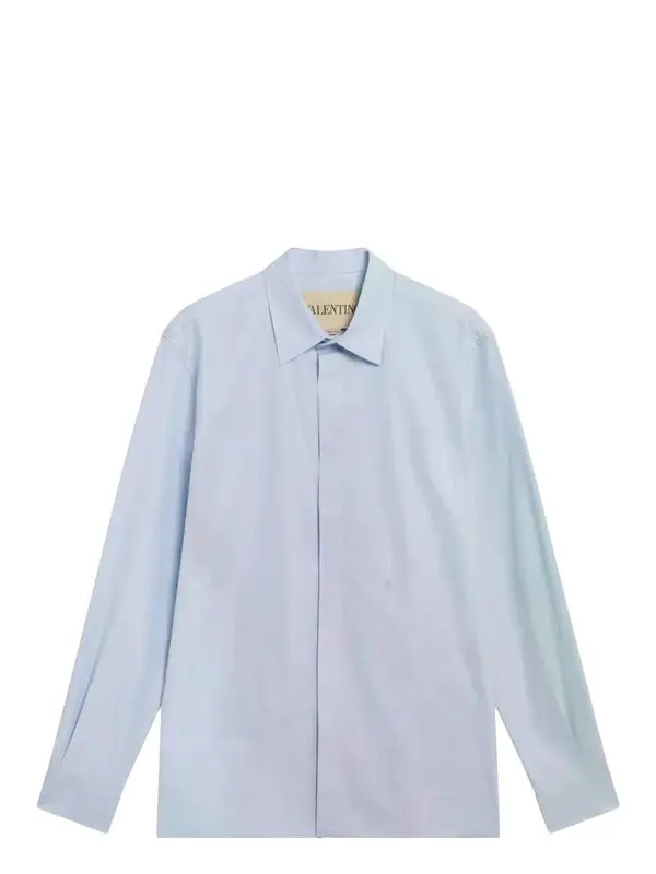 Valentino Garavani Vlogo Long-sleeve Shirt - Blue