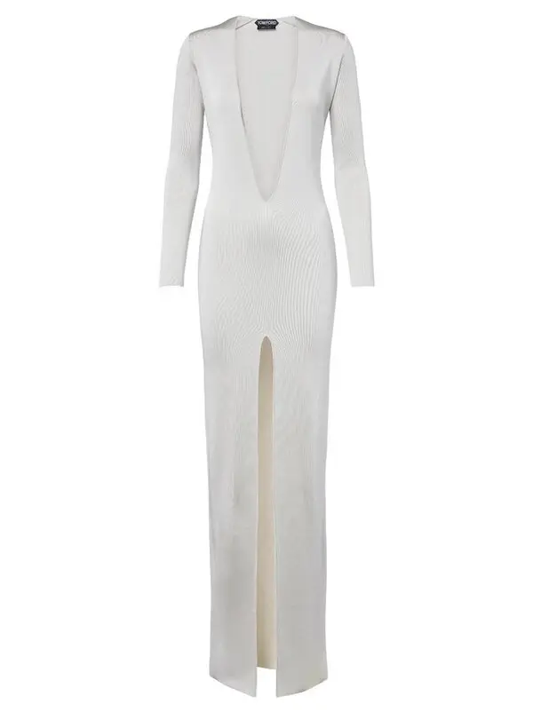 TOM FORD Knitted Gown - Grey
