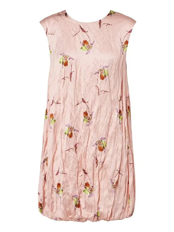 EMILIA WICKSTEAD Meave Floral Satin Minidress - Pink