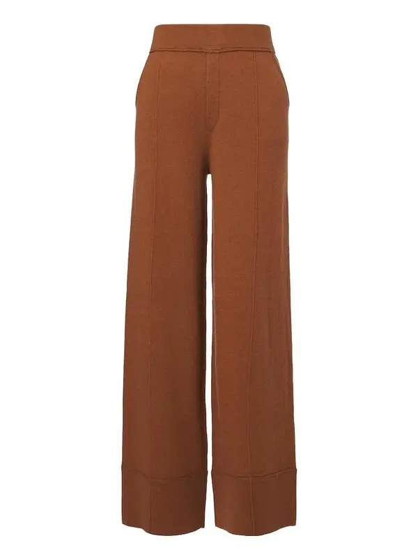 Jardin Des Orangers Wool And Cashmere Pants - Brown