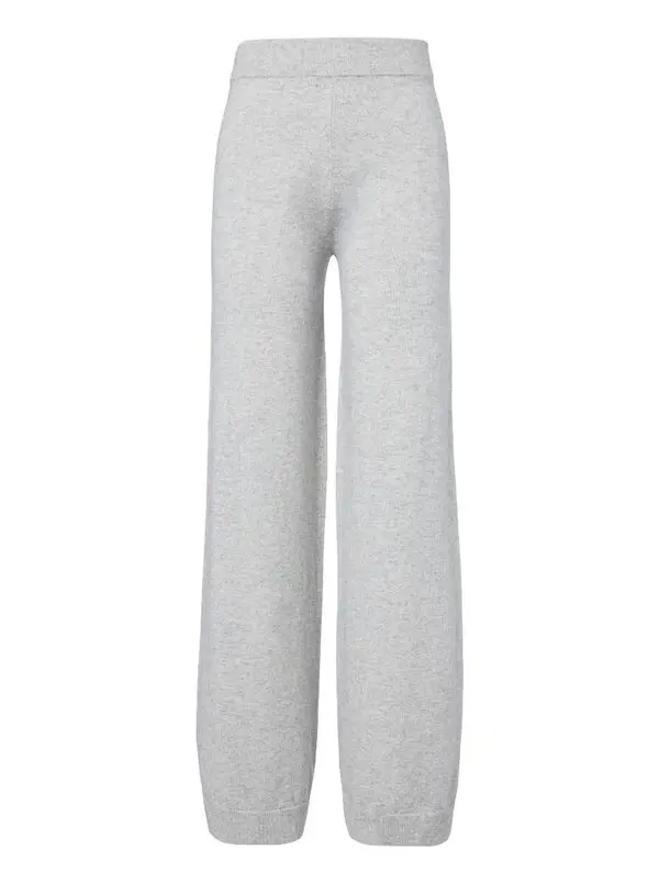 Jardin Des Orangers Cotton And Cashmere Wide-leg Pants - Grey