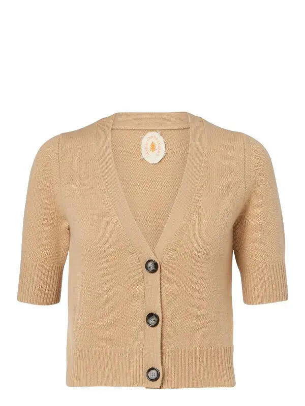 Jardin Des Orangers Cropped Cashmere Cardigan - Beige