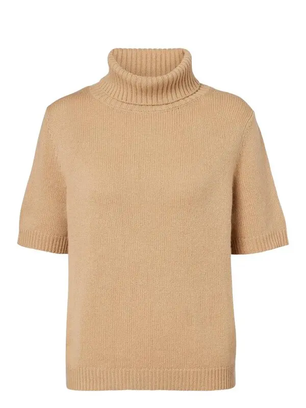 Jardin Des Orangers Short Sleeve Turtleneck Sweater - Beige