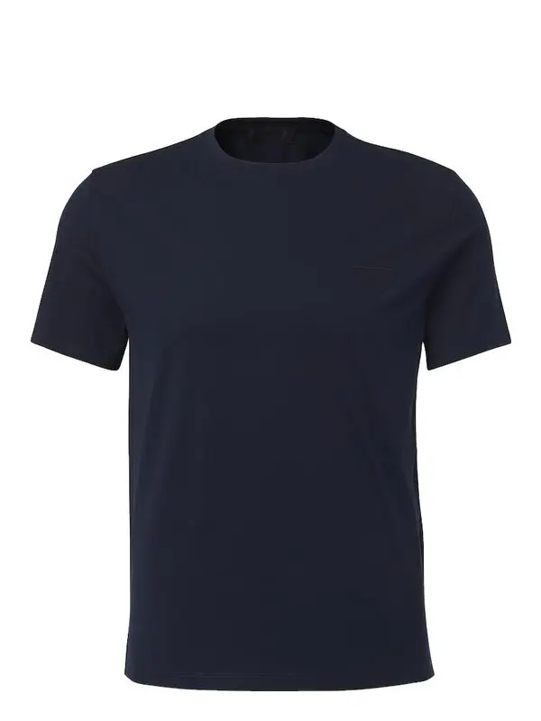 Prada Cotton-blend Jersey T-shirt - Blue