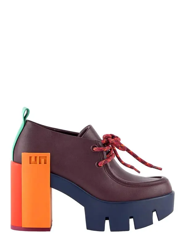 United Nude Grip Moc Mid Platform Shoes - Red/orange