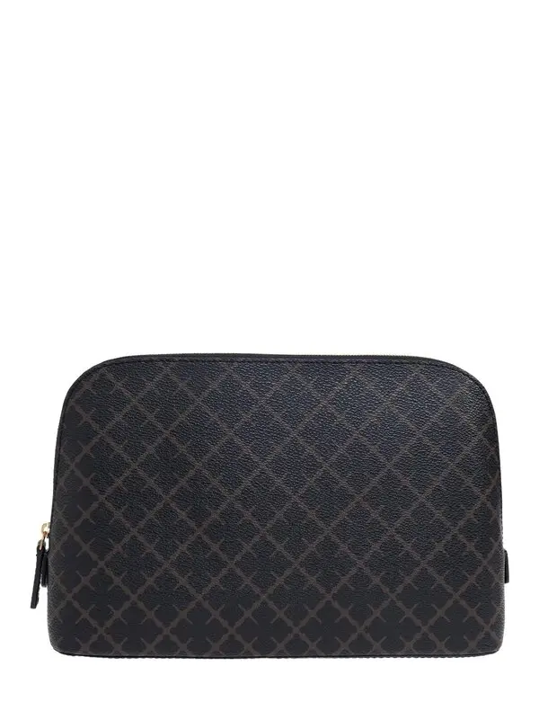 BY MALENE BIRGER Bae Medium" Cosmetic Bag With Monogram Pattern - Black
