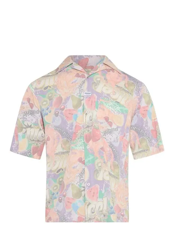 Martine Rose Boxy Short Sleeve Shirt Multicolour Fruits - Multi
