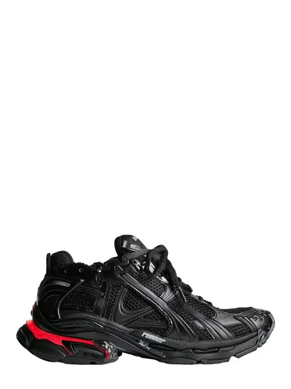 Balenciaga Runner Sneakers With Integrated Led Sole - Black
