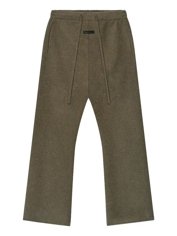 Fear Of God Flared Double Face Melange Wool Cashmere Pants - Khaki