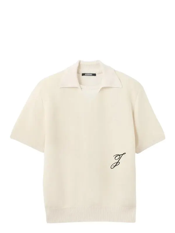 Jacquemus The J Knit Polo - Off White