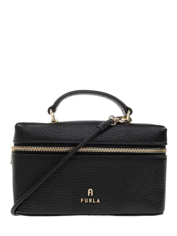 Furla Camelia Micro Trunk Bag - Black