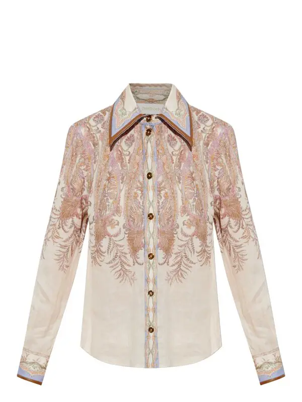 Zimmermann Paisley Print Ramie Shirt - Multicolour