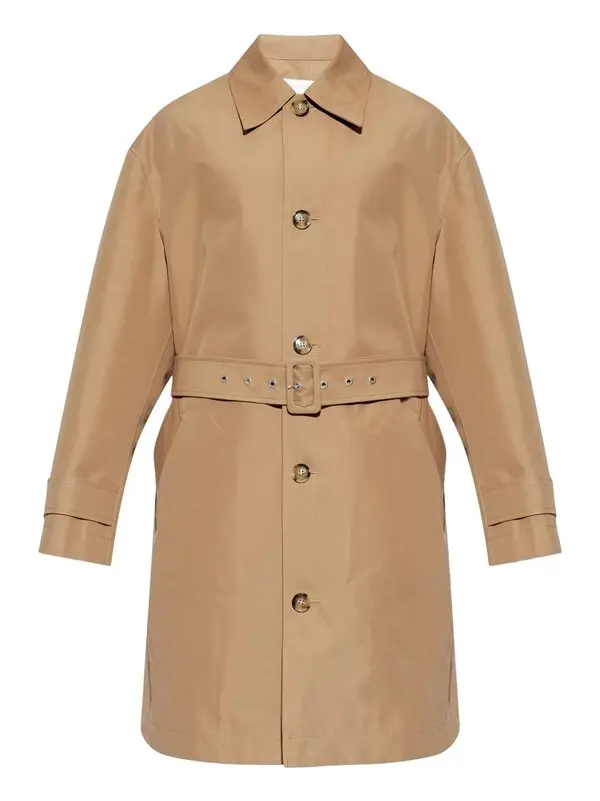 Ami Belted Trench Coat - Beige