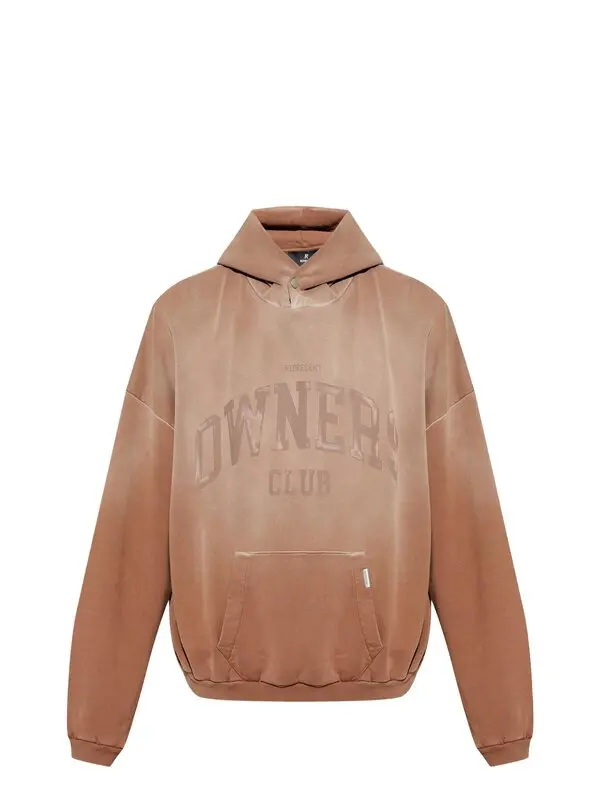 REPRESENT Owners Club" Ombre Cotton Hoodie - Brown