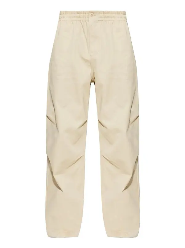 Kenzo Loose-fit Cotton Trousers - Beige