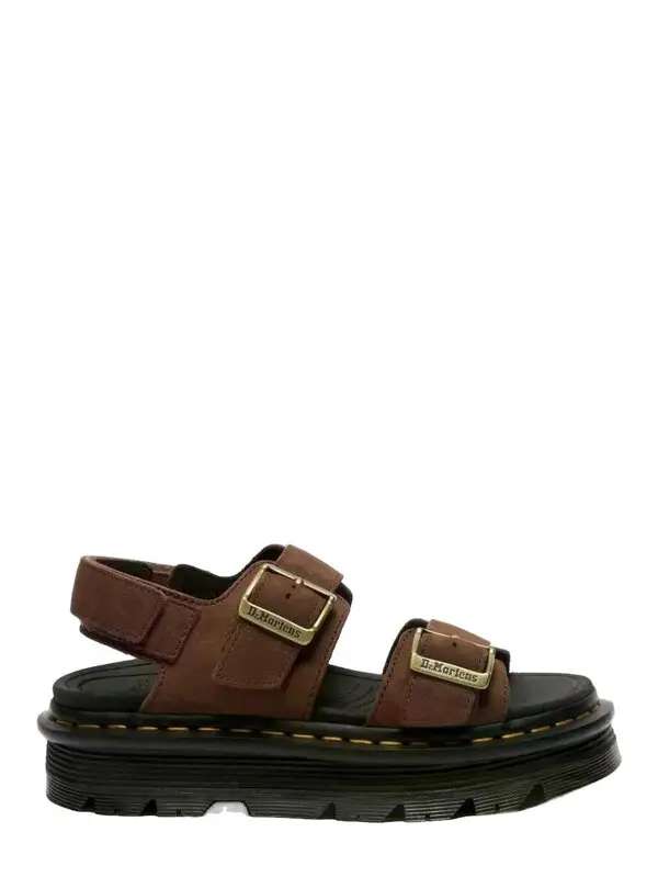Dr. Martens Zebzag Buckle-strap Sandals - Brown
