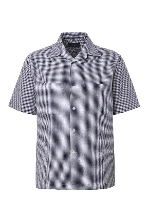 Dunhill Gingham Cotton Shirt - Blue