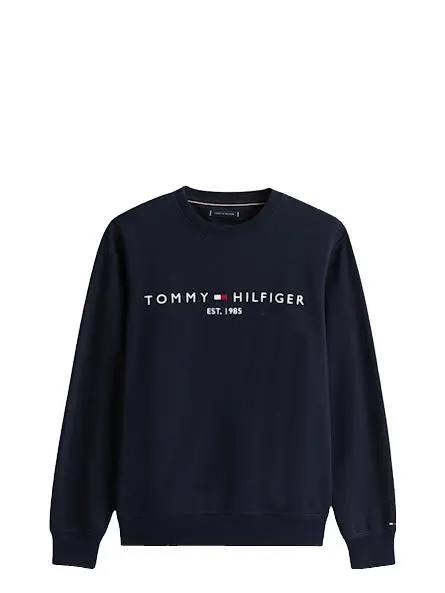 Tommy Hilfiger Crewneck Sweatshirt With Logo - Black
