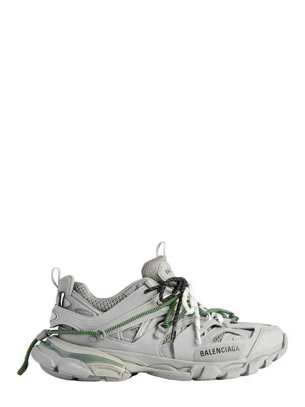 Balenciaga Track Trail Lace Up Sneakers - Grey & Silver