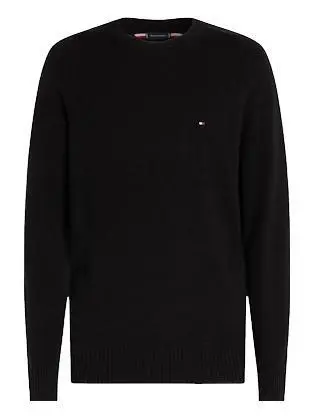 Tommy Hilfiger Wool Crewneck Sweater - Black