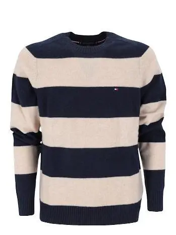 Tommy Hilfiger Striped Crewneck Sweater - Multicolor