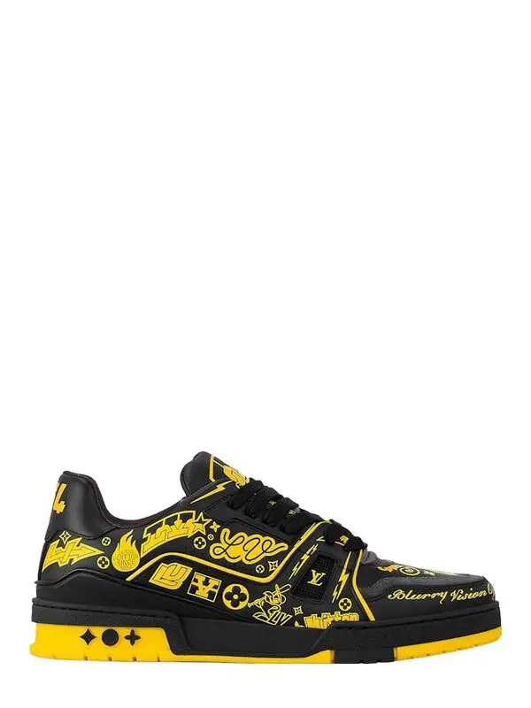 LOUIS VUITTON Trainer "blurry Vision" Sneakers - Black/yellow